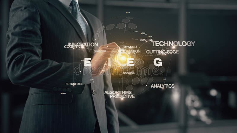 Ai Engineering- with Digital Technology Hitech Concept Stock Footage - Video of information ...