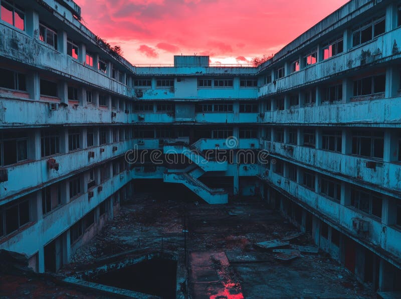 AI-enhanced Art through Cloud-based Urban Exploration Photography Stock ...