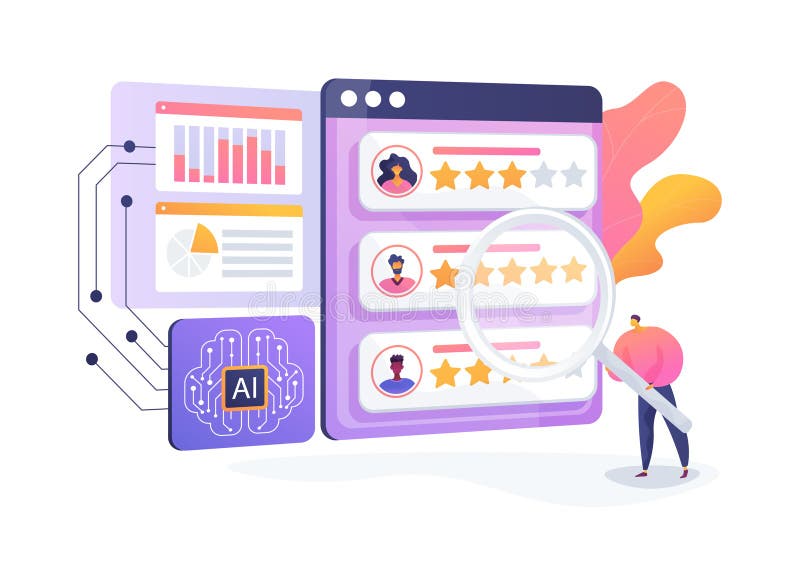 AI-Enhanced Customer Feedback Analysis Abstract Concept Vector ...