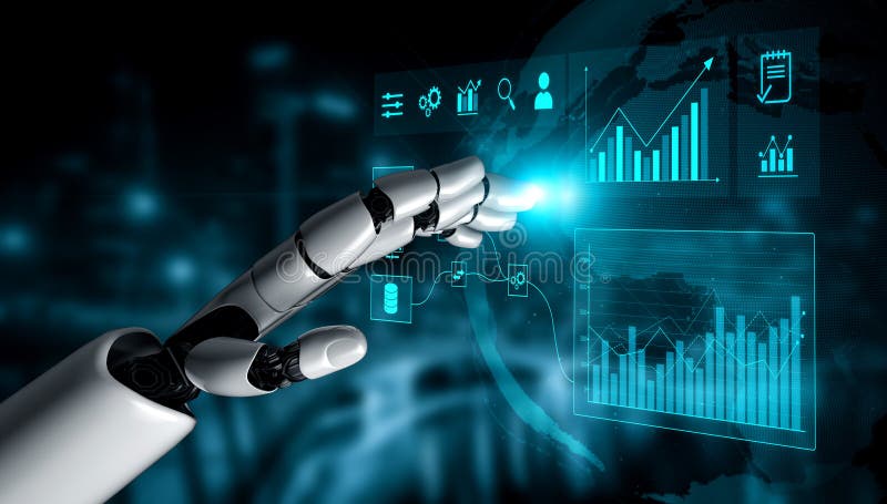 AI-Enhanced Data Processing and Visualization Vouch Stock Illustration ...