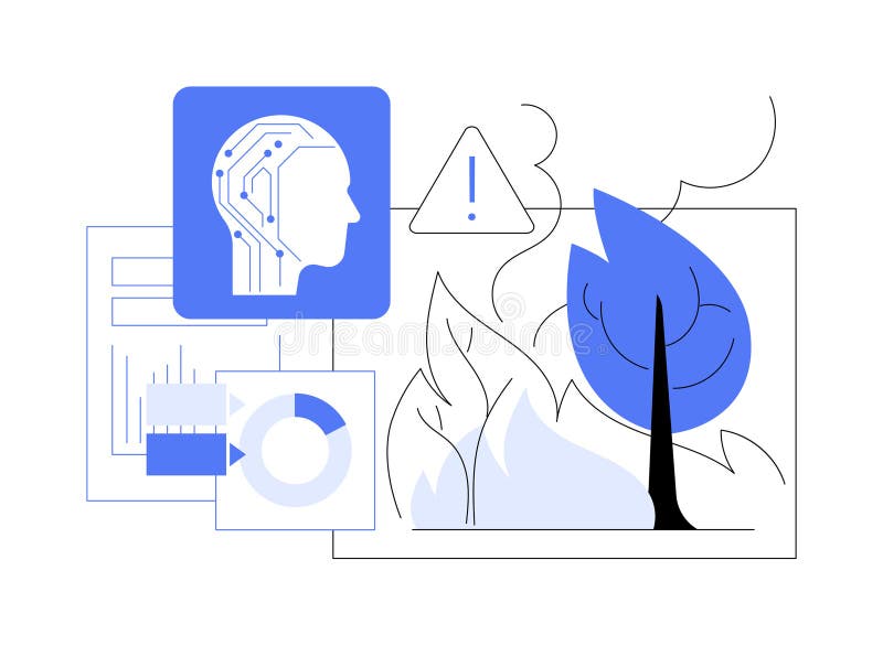 AI-Enhanced Disaster Response Abstract Concept Vector Illustration ...