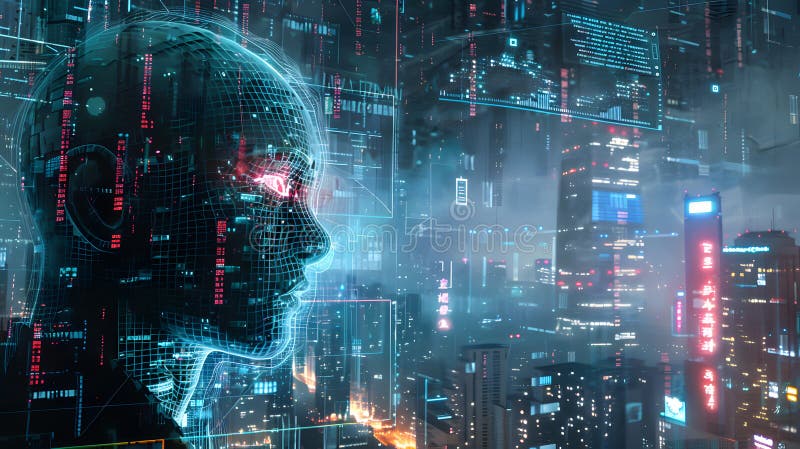 AI-Enhanced Financial Services Stock Illustration - Illustration of ...