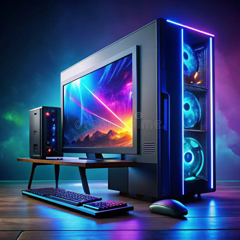 AI-Enhanced Gaming Desktop for High-Performance Gameplay Stock ...