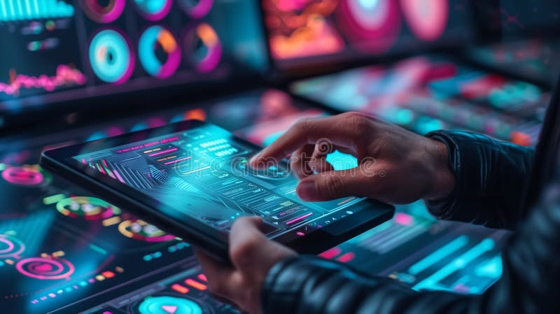 AI-enhanced Graphic Design Tools â€“ Designer Using a Smart T Stock ...