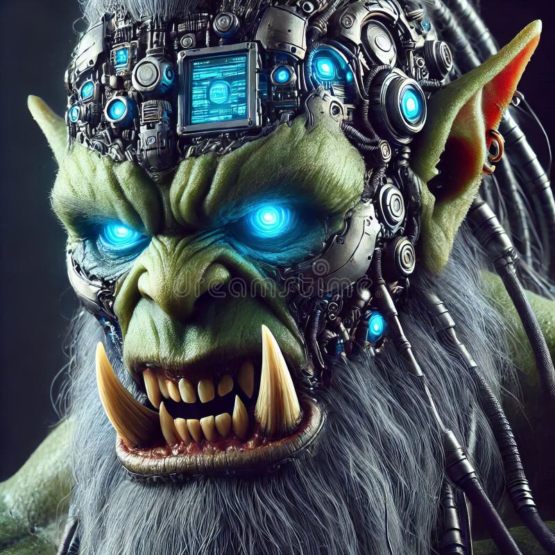 AI Enhanced Orcs Orcs with Artificial Intelligence Integrated I Stock ...