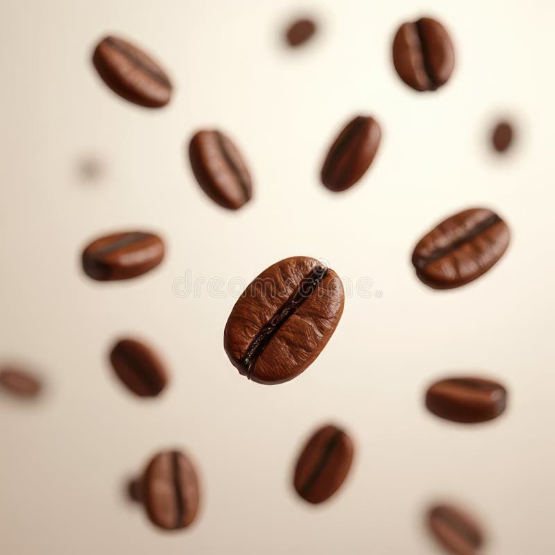 AI-Enhanced Transparent Coffee Bean Animation Stock Image - Image of ...