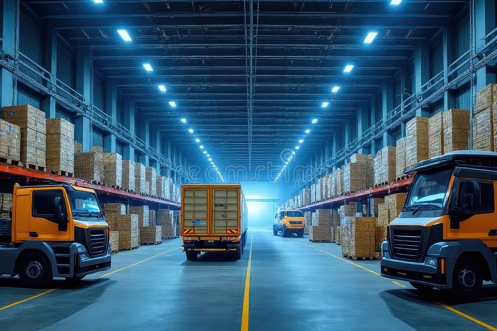 AI-enhanced Transportation Efficiency Solutions Stock Illustration ...