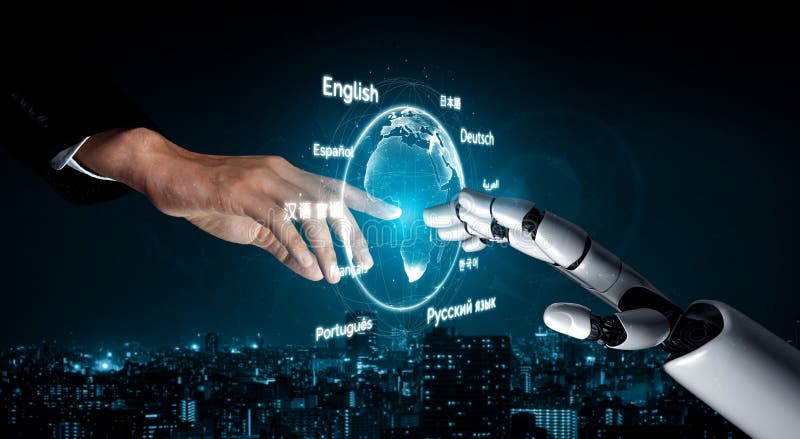 AI Enhancing Global Communication with Multilingual Tools Vouch Stock Image - Image of ...