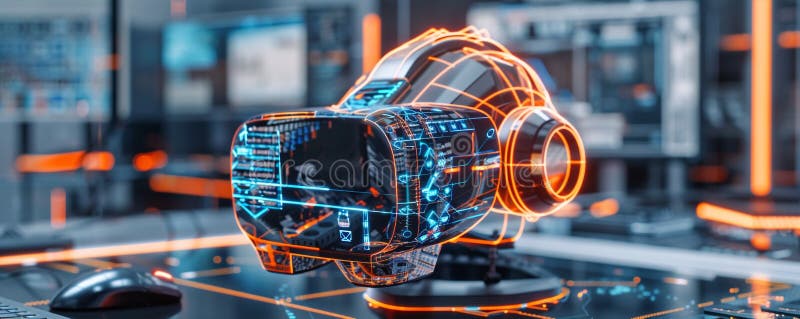 AI Enhancing Human S Virtual Design Capabilities Stock Illustration ...