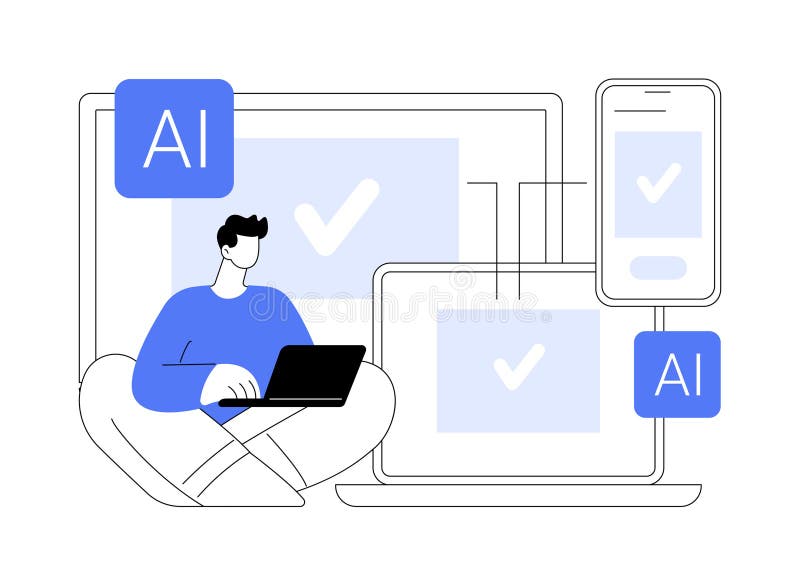 AI-Ensured Multi-Channel Customer Engagement Abstract Concept Vector ...
