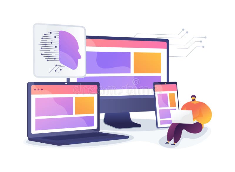 AI-Ensured Multi-Channel Customer Engagement Abstract Concept Vector ...