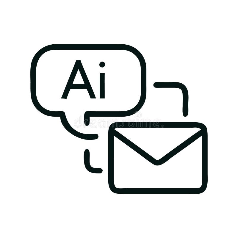 Ai Envelope with Speech Bubbles Stock Illustration - Illustration of ...