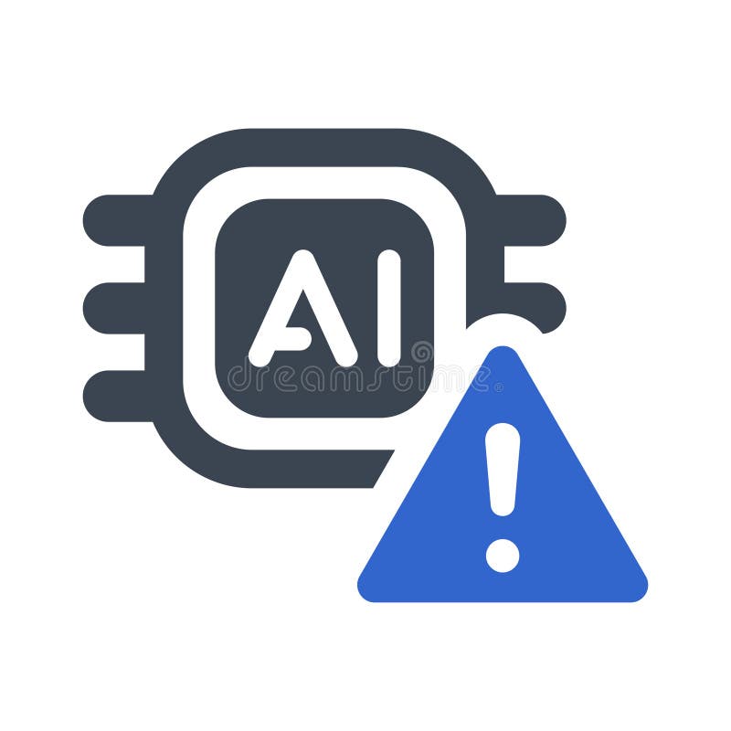 Ai error icon stock illustration. Illustration of technology - 352423639