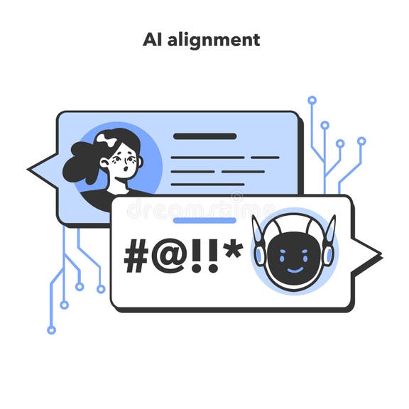 AI Ethics. Artificial Intelligence Alignment Stock Vector - Illustration of artificial, security ...