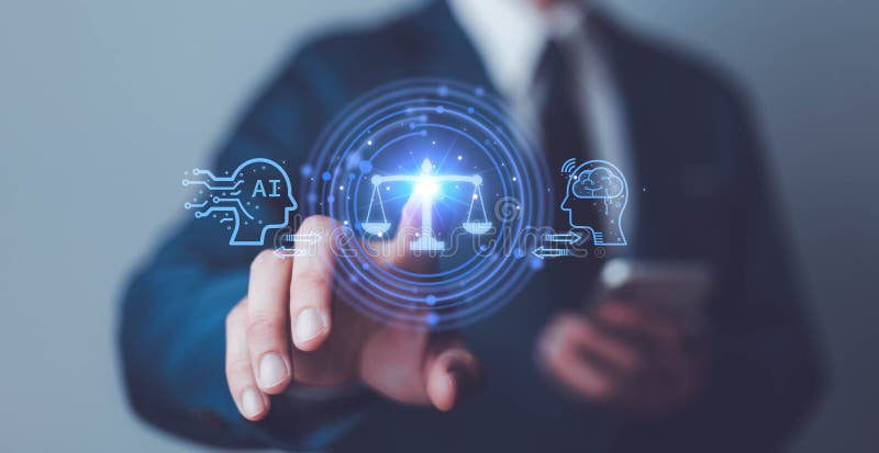 AI Ethics or AI Law Concept. Developing AI Codes of Ethics Stock Image ...