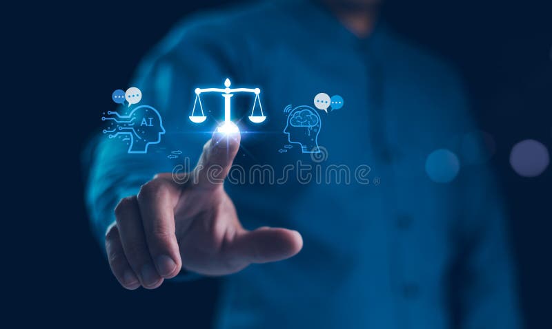 AI Ethics or AI Law Concept. Developing AI Codes of Ethics Stock Image ...