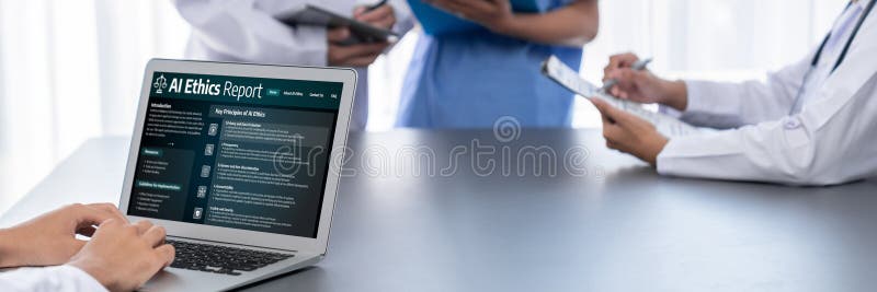 AI Ethics Responsibility Standard Law and Rules on Computer Screen ...