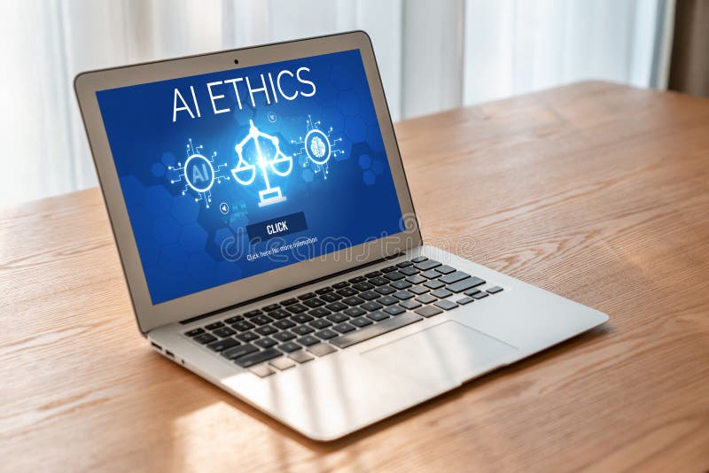 AI Ethics Responsibility Standard Law and Rules on Computer Screen ...