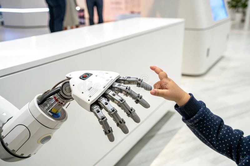 AI Evolution: Human and Robot Hand Interaction for Future Transitions ...