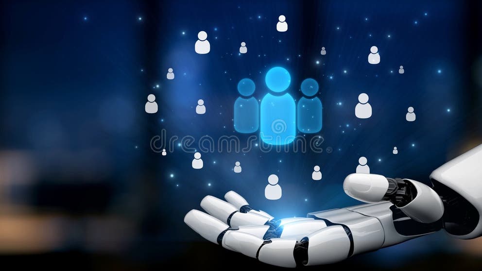 AI Expanding Business Networks through Smart Engagement. Kernel Stock Image - Image of future ...