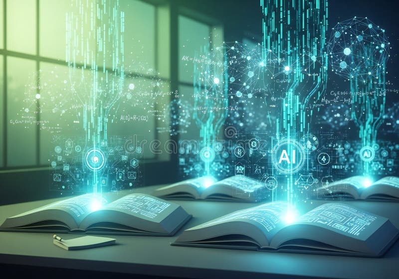 AI and Expanding Knowledge. Stock Image - Image of streams, deep: 388703347