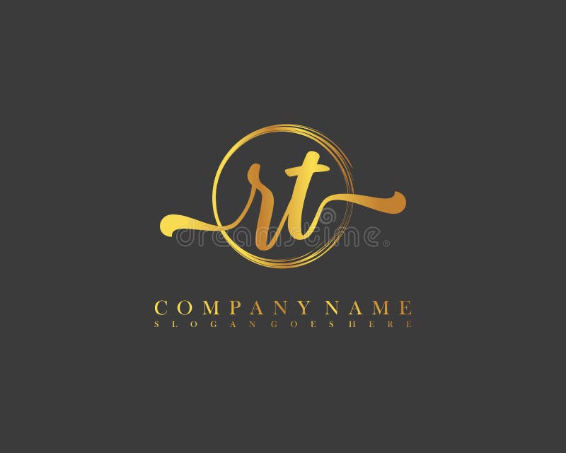 RT Initial Wedding Logo Template Vector Stock Vector - Illustration of ...