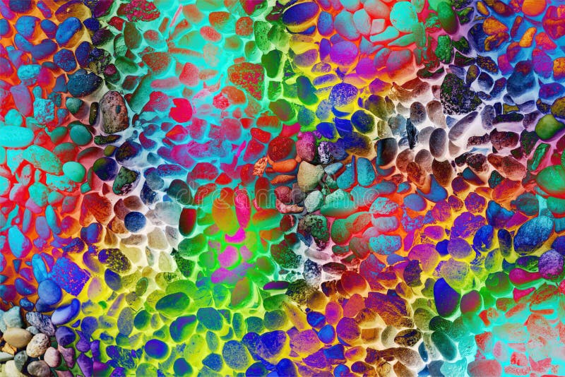 Gradient Painted Colorful Stone Background. Textured Illustration ...