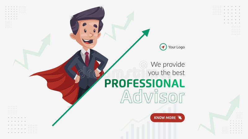 Advisor Professional Solutions Landscape Banner Design Stock Vector ...