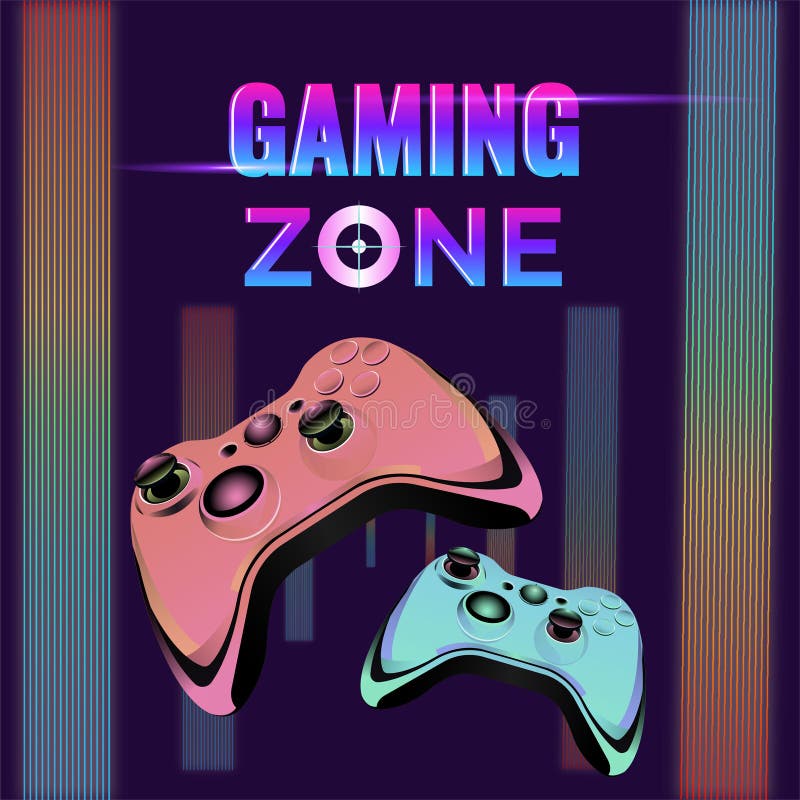 Banner Design of Gaming Zone Stock Vector - Illustration of play ...
