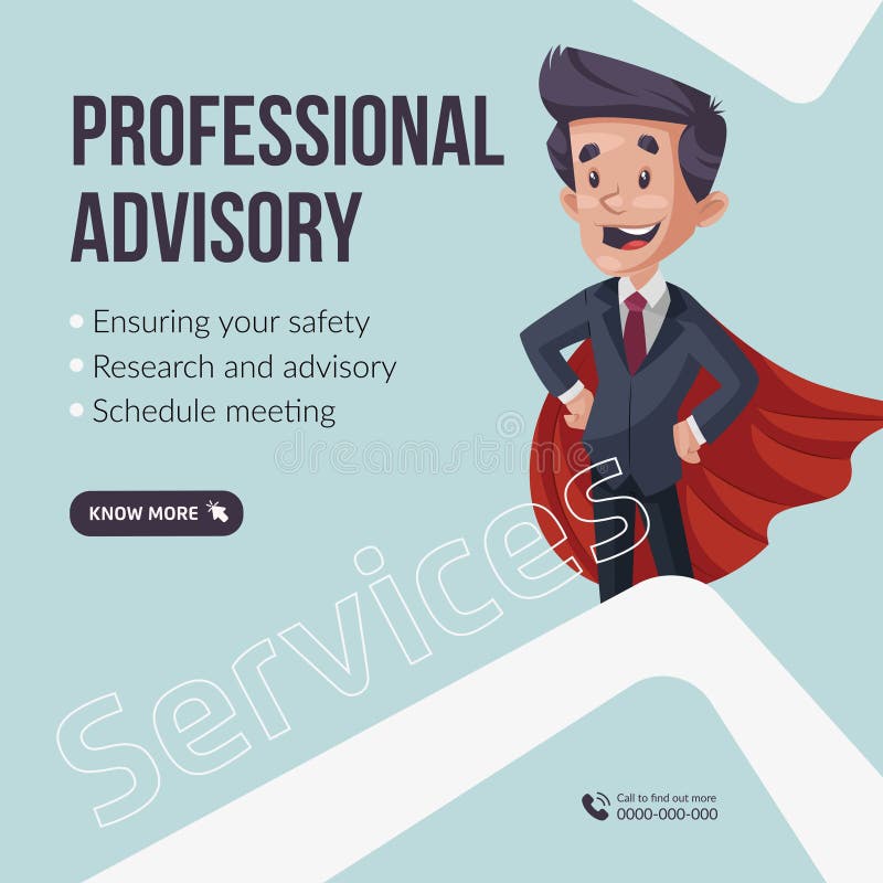 Banner Design of Professional Advisory Stock Vector - Illustration of ...