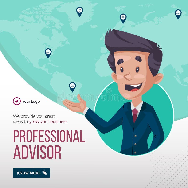 Banner Design of Professional Advisor Template Stock Vector ...