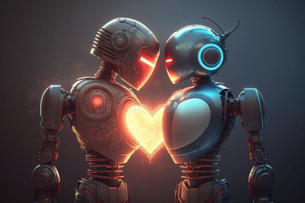 Ai Feelings Development and Love in Artificial Intelligence. Concept ...