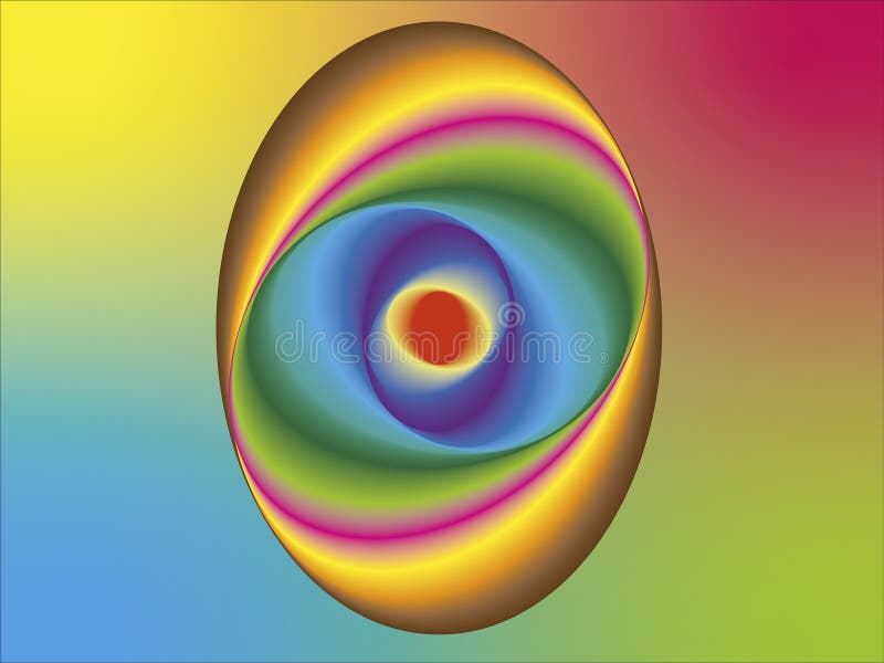 Illustration of a Geometric Figure Resulting from a Series of Circle ...