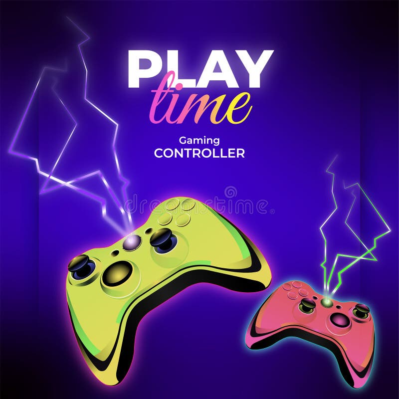 Banner Design of Play Time Gaming Controller Stock Vector ...