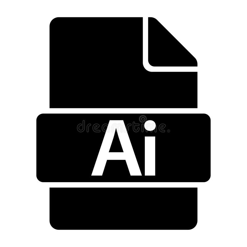 AI File Format Icon stock vector. Illustration of bangladesh - 274593660