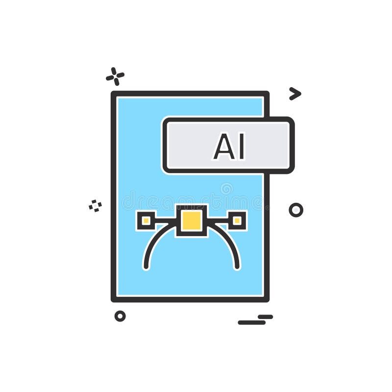 Ai File Format Icon Vector Design Stock Vector - Illustration of folder ... Ai File Format Icon Vector Design Stock Vector - Illustration of folder ...