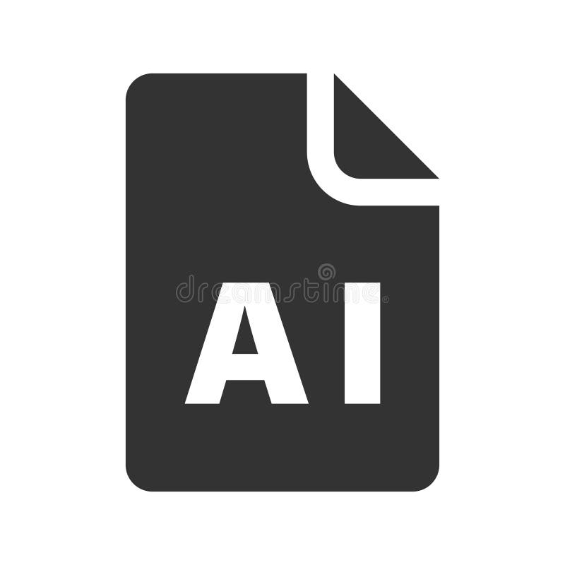 Ai file icon stock vector. Illustration of interface - 276098161