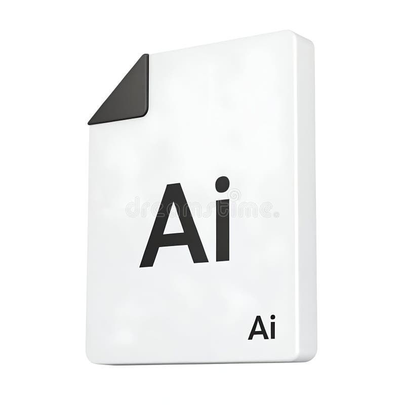 "AI File Icon stock illustration. Illustration of icon - 357211610