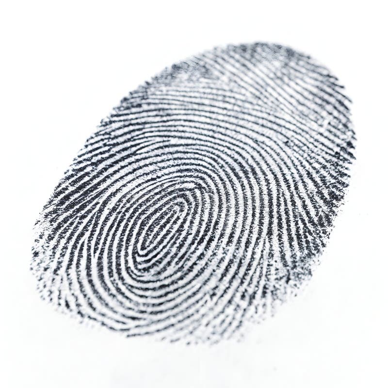 "AI Fingerprint Icon stock illustration. Illustration of technology ...