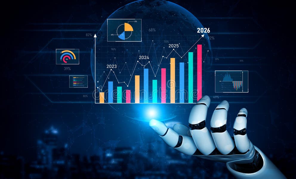 AI Forecasting for Business Growth in 2025 Economy Vouch Stock Image - Image of professional ...