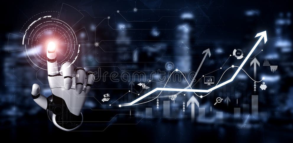 AI Forecasting for Business Growth in 2025 Economy Vouch Stock Illustration - Illustration of ...