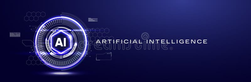 AI Futuristic Digital Background. Artificial Intelligence Concept Stock ...