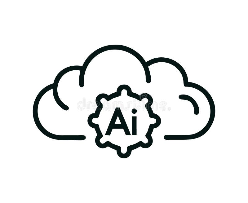 Ai gear icon stock illustration. Illustration of icon - 362050346