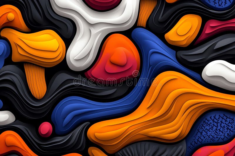 An Abstract Design Inspired by the Shapes and Patterns of Mushrooms ...