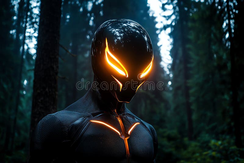Close-up of a Microscope Analyzing a Glowing Red Sample in a Laboratory ...