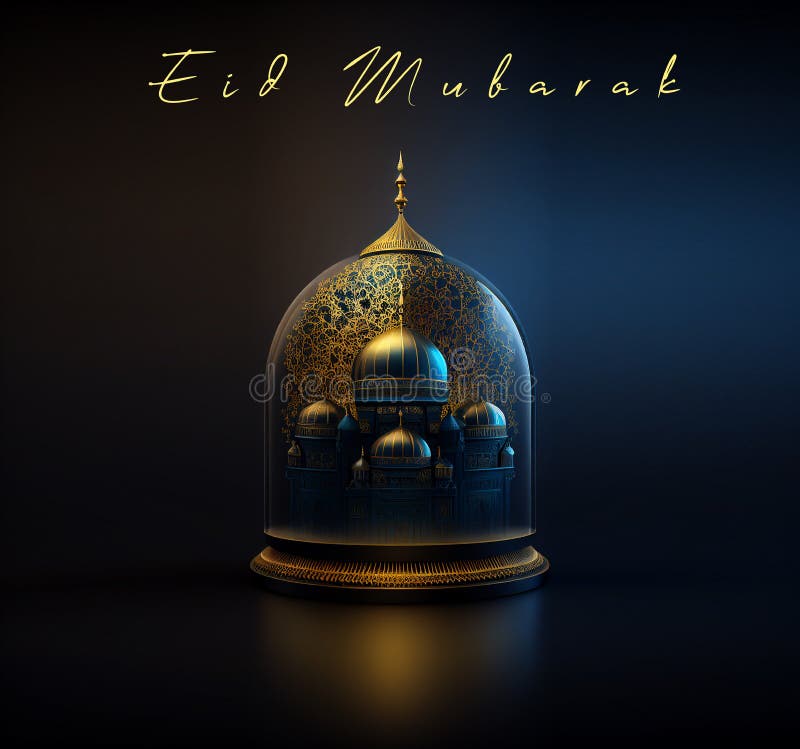 Ai Generate for Hari Raya Template Card Stock Illustration ...