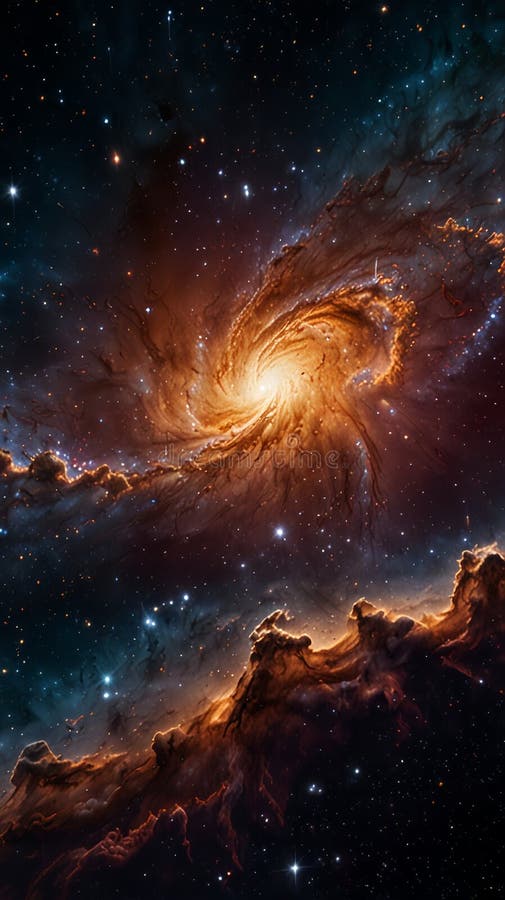 Stunning galaxy views stock image. Image of wallpaper - 344623919
