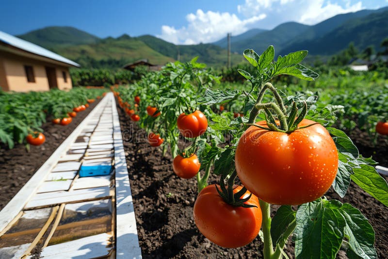 Tomato Sustainable Farming, Eco-friendly Practices, and Watering ...