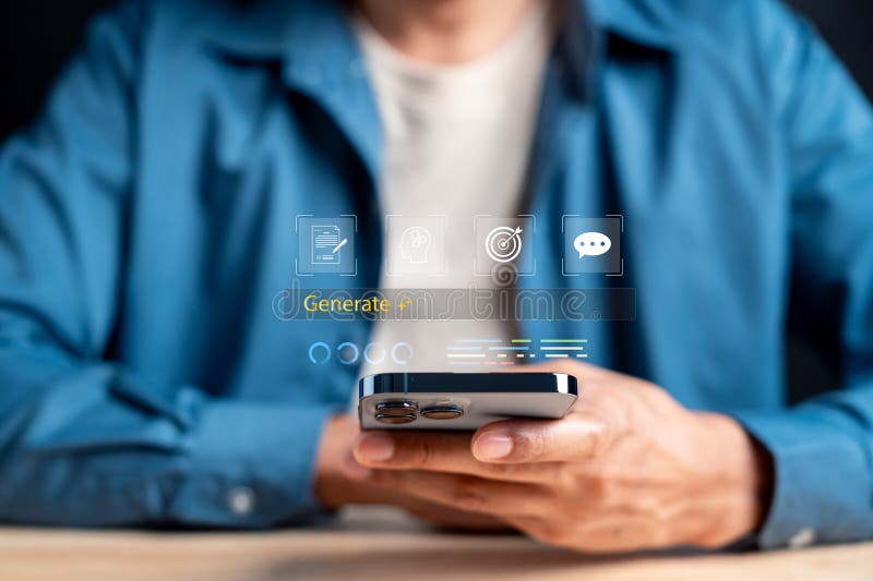 AI Generate daily Use with Digital. Artificial Intelligence, Smart App ...