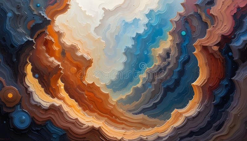 AI-Generated Abstract Art stock illustration. Illustration of painting ...